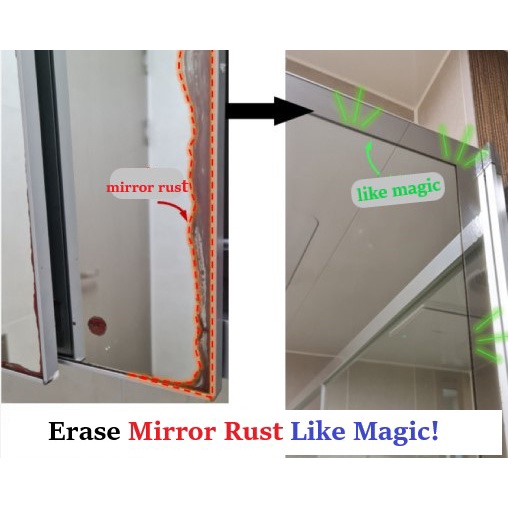 Mirror Rust Sticker Mirror Reform Sheets Mirror Reflection Sticker[korean Product] Shopee