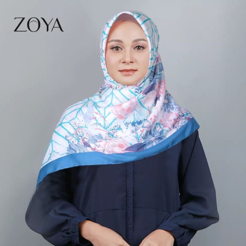 Zoya SCARF SILVER [ORIGINAL]/ZOYA Square/ZOYA HIJAB/ZOYA Plain Veil ...