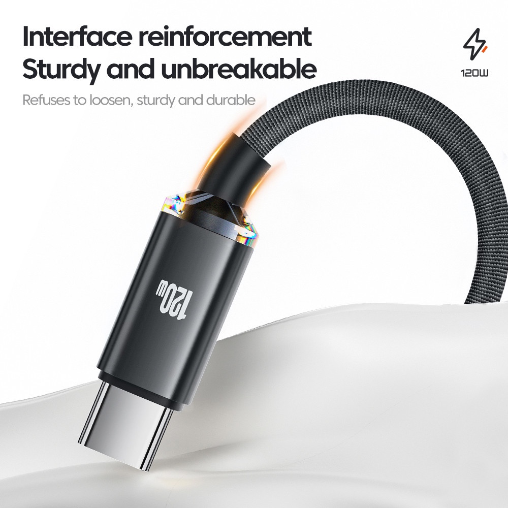 6A Usb C Cable 120w Type C Adapter Cable Fast Charging Wire For Huawei ...