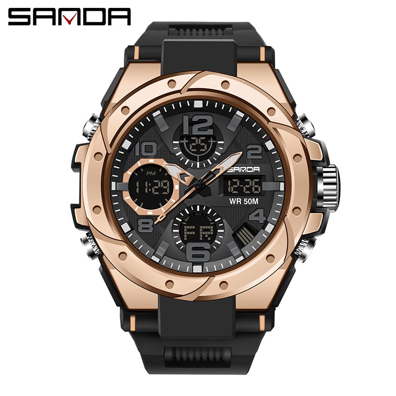 SANDA Sport Watches Mens 2021 Brand Military Waterproof Shockproof ...