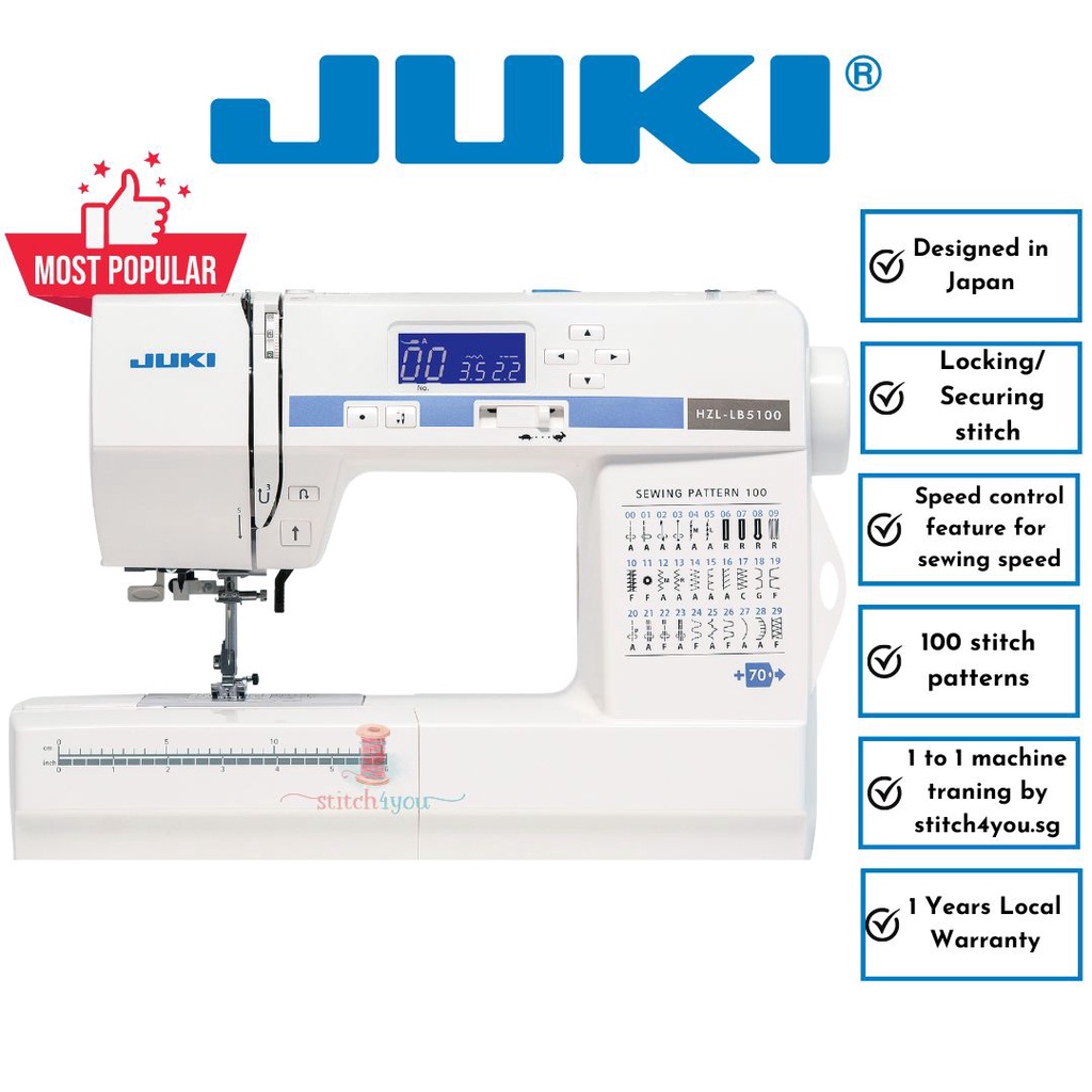 (Free1to1 Training,JukiAuthorized) Juki Lb5100, Most Popular Basic ...