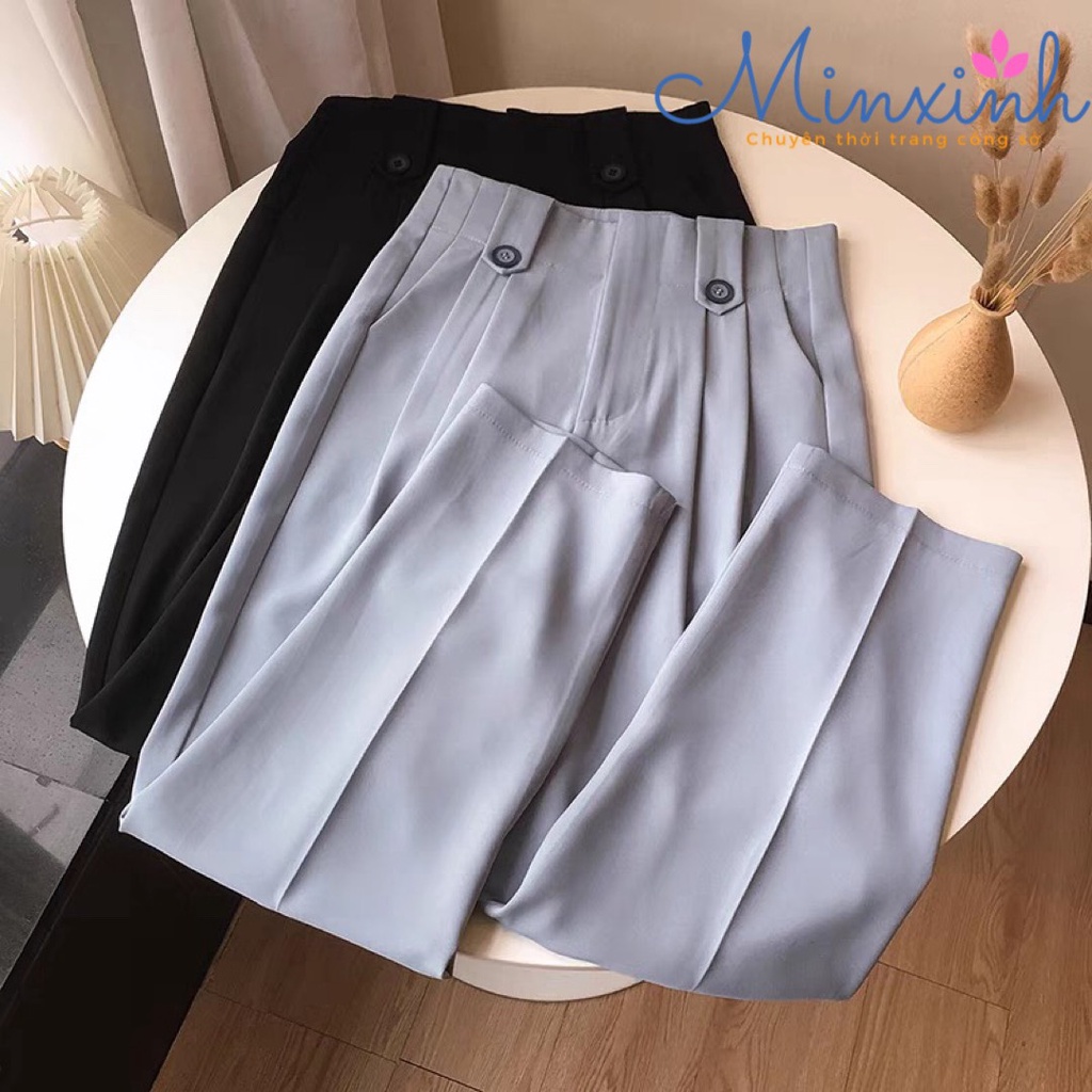 Minxinh Women's Baggy Pants With High Waistband And Leech Wide Straps ...