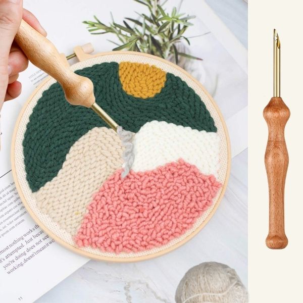 【Ready Stock】 Wooden Punching Needle - Wooden Punch Needle Tool Yarn ...