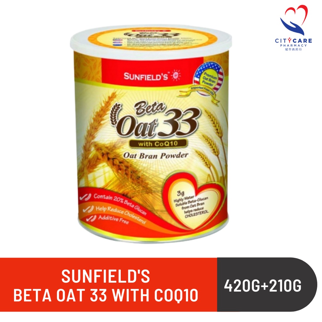 [Exp date : 3/2026] Sunfield’s Beta Oat 33 with CoQ10 (420g + Extra 210g) | Shopee Singapore