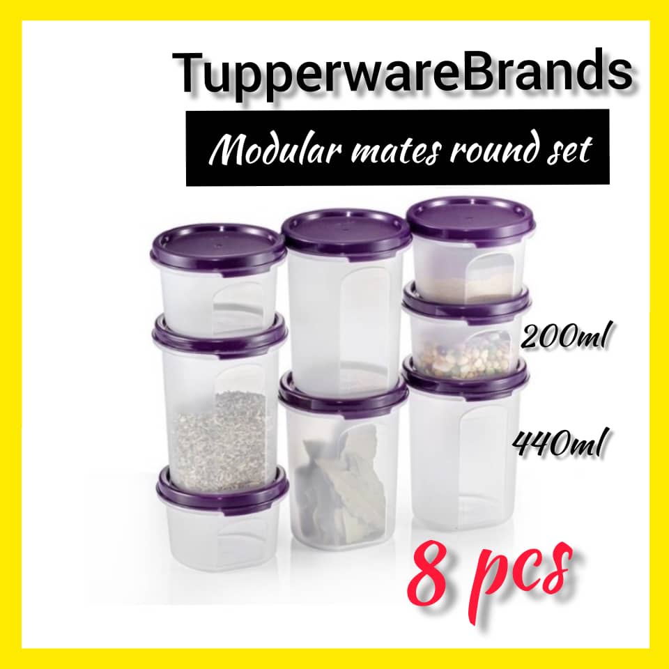 Tupperware Modular Mates Round set (8pcs) | Shopee Singapore
