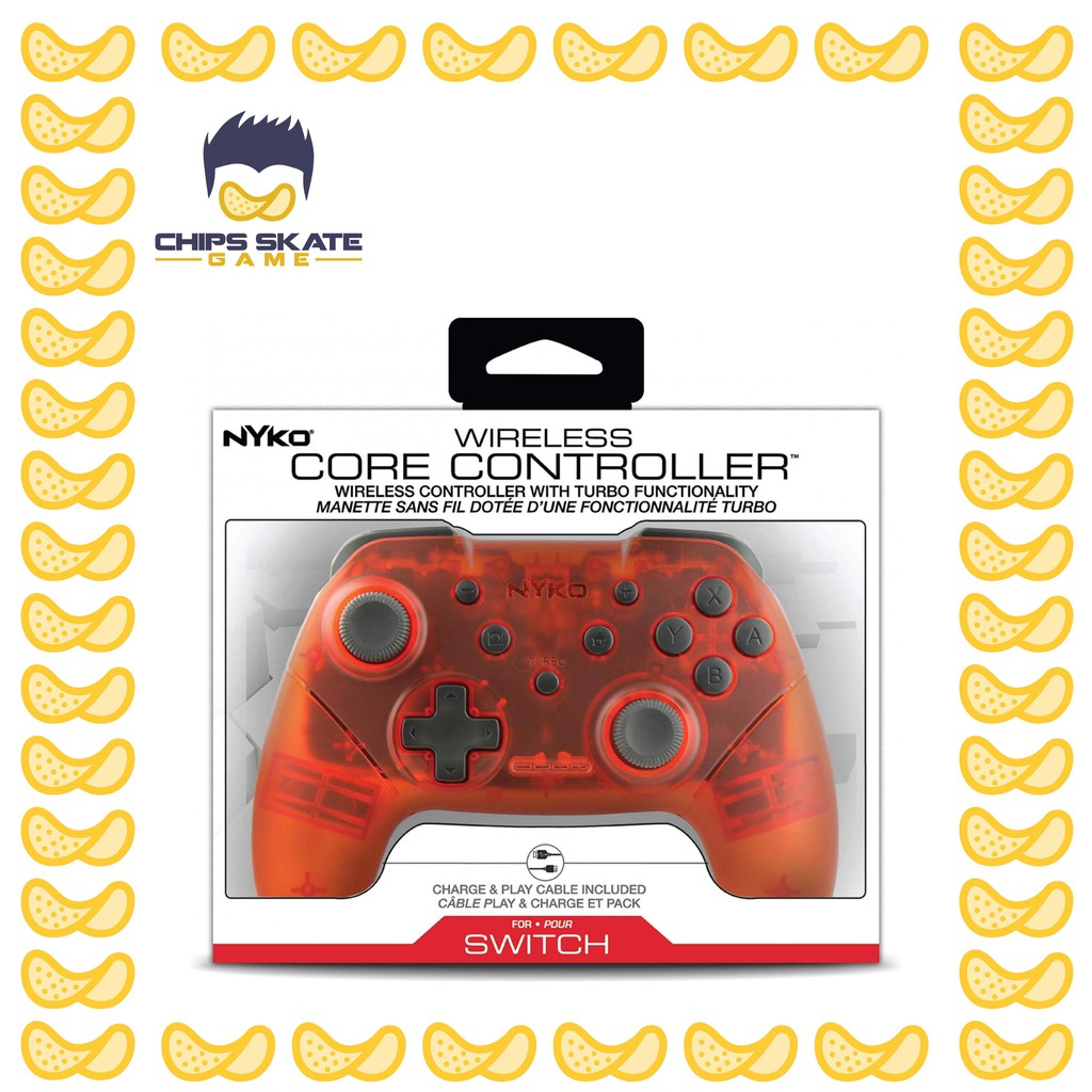 NYKO Nintendo Switch Wireless Core Controller Translucent Red (87261 ...