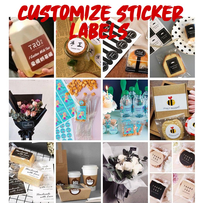 Customize Sticker Label Printing | Shopee Singapore