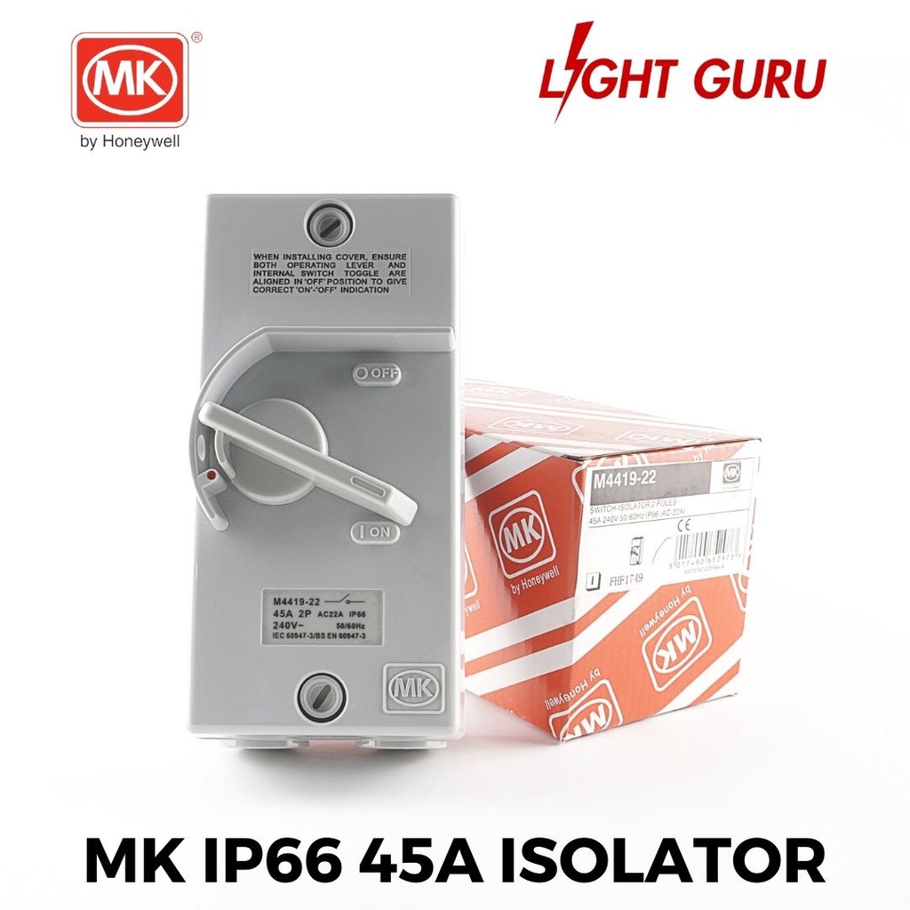 MK IP66 Isolators 20A / 32A / 45A | Shopee Singapore