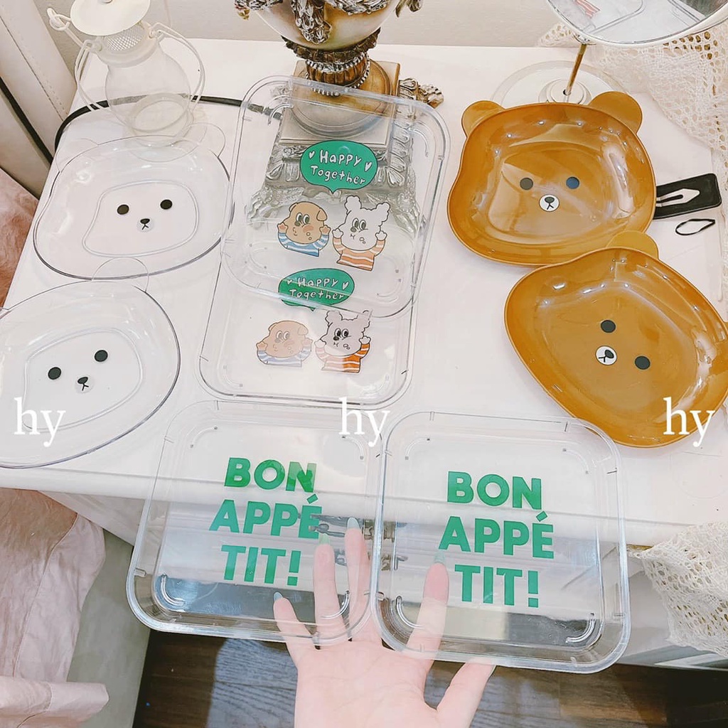 Bear plate set (8 plates) | Shopee Singapore