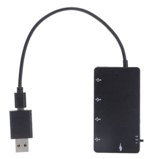 4 Port Power Micro USB Host OTG Hub Power Charging Adapter Cable for ...