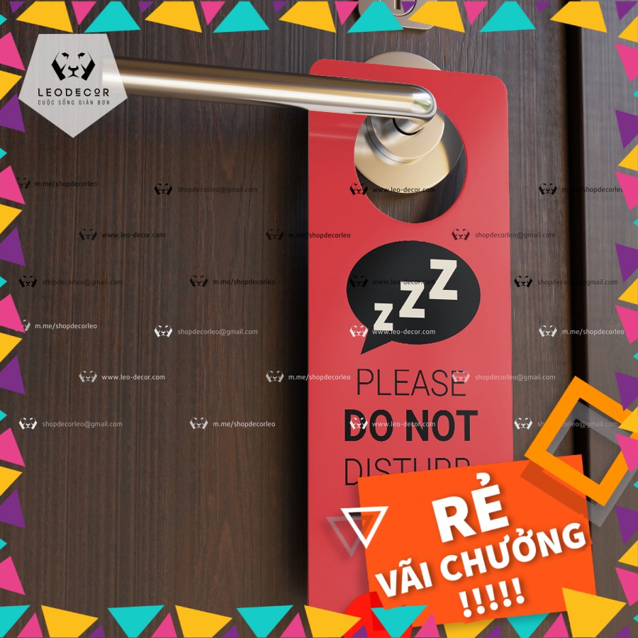 2-sided Hotel Room Door Hanging Board For Room Cleaning Notice, No ...