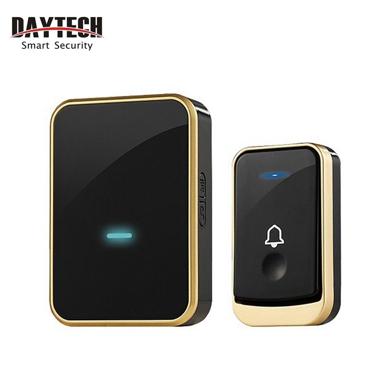 Daytech Wireless Doorbell 1Receiver 1 Button Door Bell for Home 300m ...