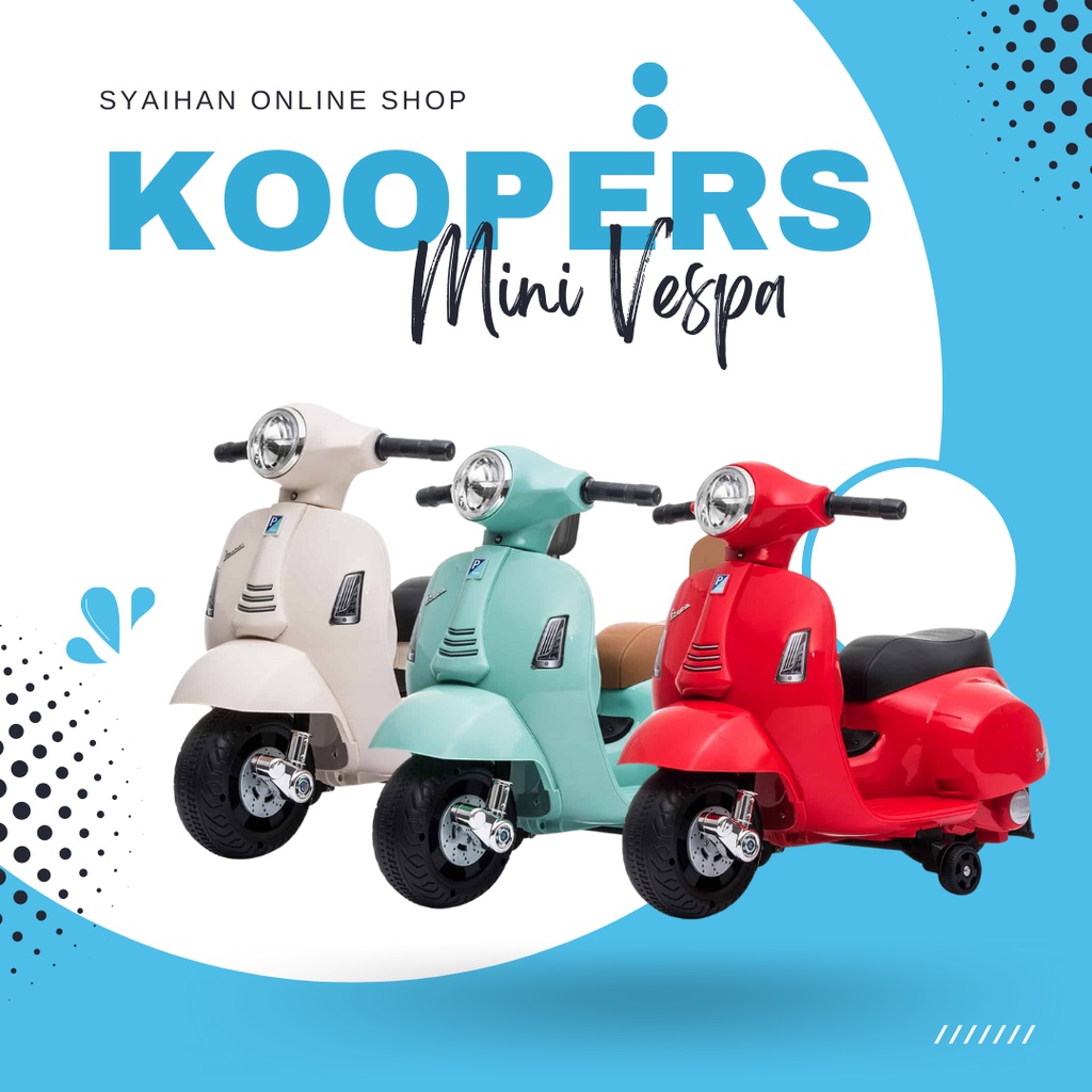Koopers Mini Vespa - mini vespa kanak kanak | Shopee Singapore