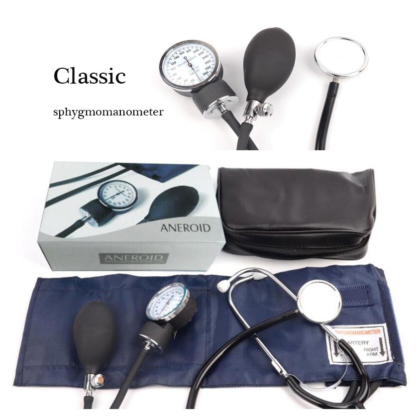 Manual Arm Sphygmomanometer Blood Pressure Gauge with Stethoscope ...