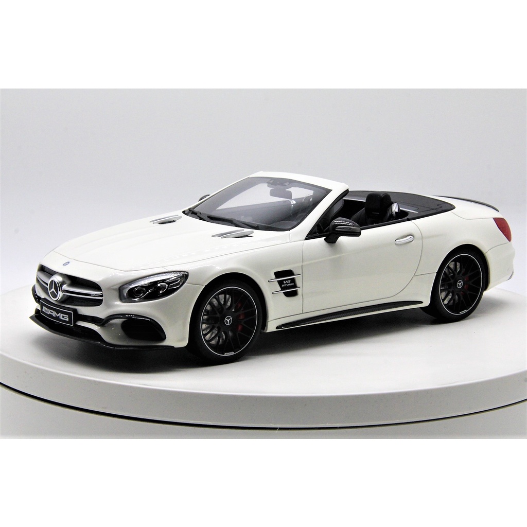 1/18 GT Spirit Mercedes SL63 AMG White Dealer Edition 50 Years AMG ...
