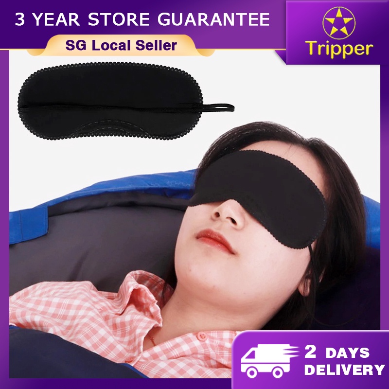 [Ready Stock]Sleeping Eye Mask Soft Polyester Travel Fast Sleep Eye ...