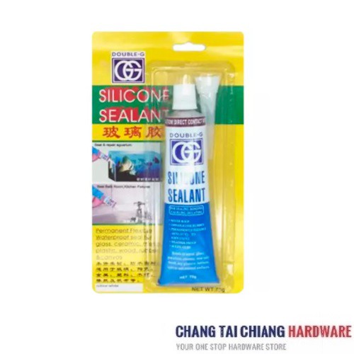 Double-G Silicone Sealant Flexible Permanent 75g (white) | Shopee Singapore