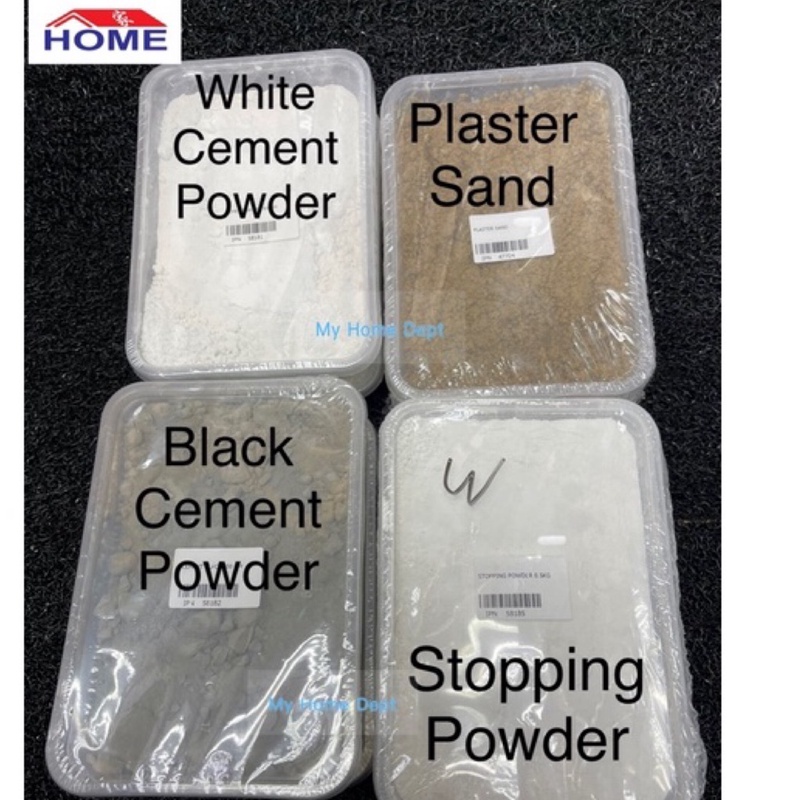 [Bundle of 2] Plaster Sand/ Stopping Powder/ Black or White cement ...