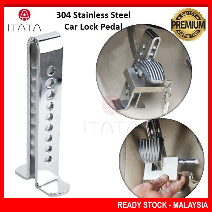 304 Stainless Steel Car Lock Pedal Keys Brake Clutch System Anti-Theft ...