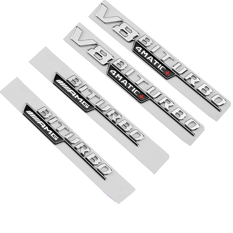 [Mercedes-Benz Turbo Fender Sticker] A Pair Set Mercedes-Benz Mercedes ...