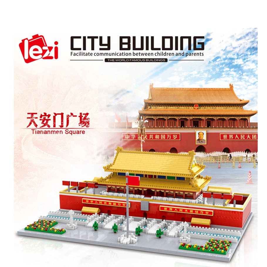 Lezi Tiananmen Square Building Block (天安门广场) | Shopee Singapore