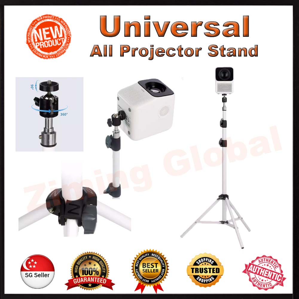 Wanbo Projector Stand Floor Stand Tripod 60-170CM 10kg 360° Universal ...