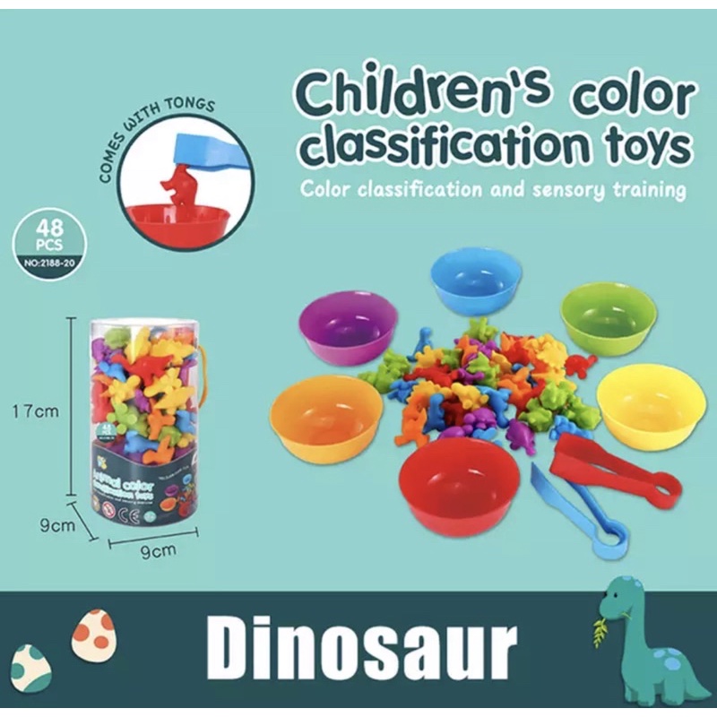 Classification Toy with FREE Sorting Bowl (TABUNG) and 2 Tweezers ...