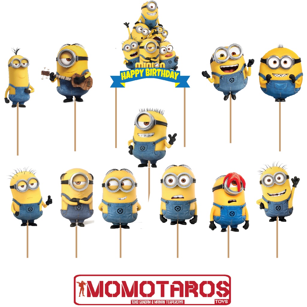 Minions cake Topper 02 set | Shopee Singapore