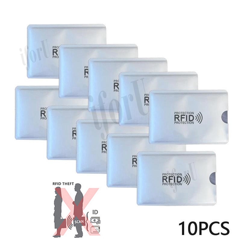 10pcs Anti-Scan NFC Card Sleeve Credit Card RFID Protector Anti ...