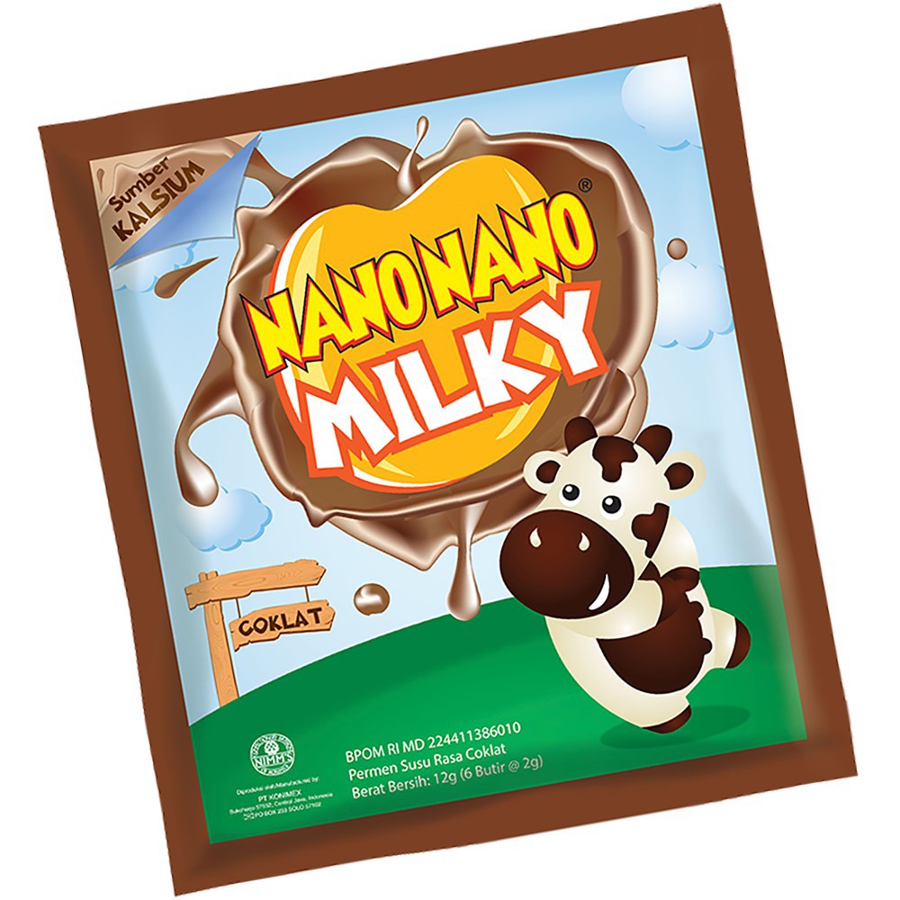 Konimex Nano Milky Children's Milk Candy - 3 sachets of Chocolate ...