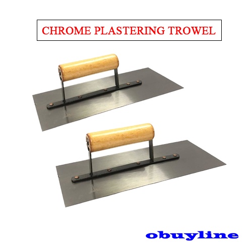 Chrome PLASTERING TROWEL CEMENT / BESI PLASTER SIMEN [HARD] | Shopee ...