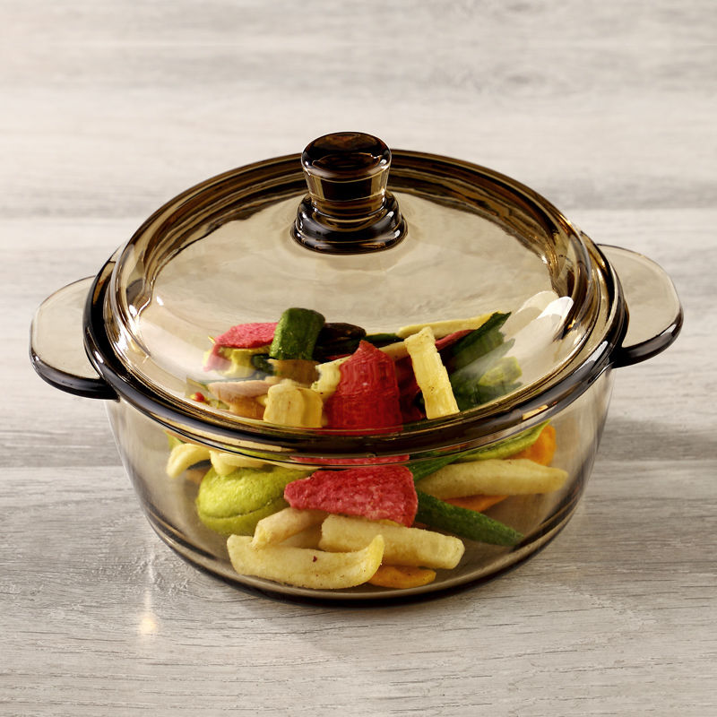 Glass heat-resistant bowl microwave oven European-style household glass ...