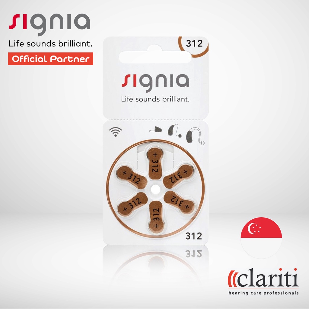 [Singapore] Signia Size 312 Hearing Aid Battery | Shopee Singapore