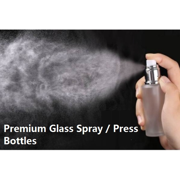🔥 SG Stock 🔥 Premium Glass Spray / Press Bottles | Shopee Singapore
