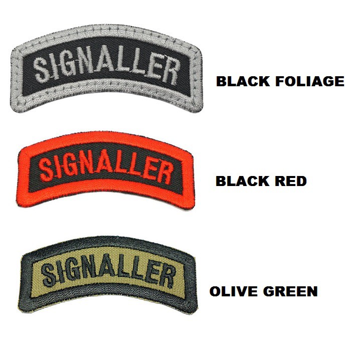 SIGNALLER TAB - BLACK FOLIAGE, BLACK RED, OLIVE GREEN (BUNDLE OF 3 TABS ...