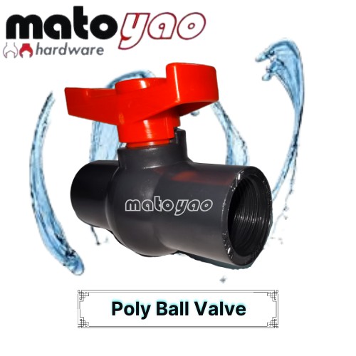 15mm / 20mm / 25mm PVC Ball Valve Threaded End (TE) | Shopee Singapore