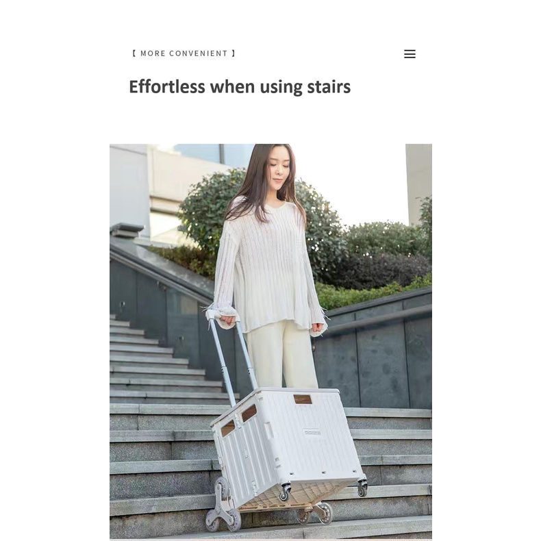 [Local Stock] Ultra Slim Foldable Trolley | Shopee Singapore