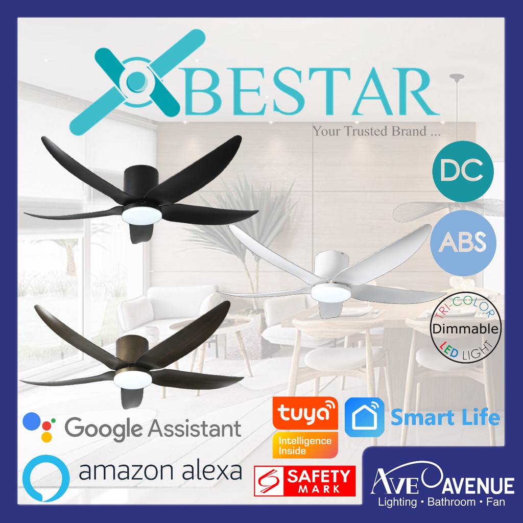 BESTAR VITO-5 Estilo DC Motor 5Blade 42 / 52 Inch WiFi Smart Ceiling ...