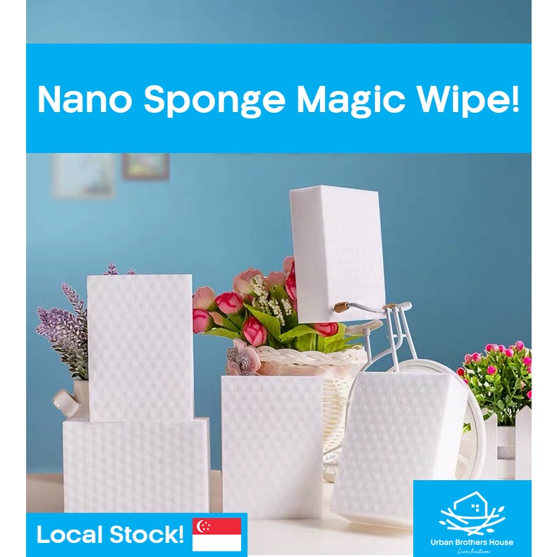 [🇸🇬SG STOCK🇸🇬] Magic Sponge Nano Sponge Wipe Magic Wipe Remove Dirt ...