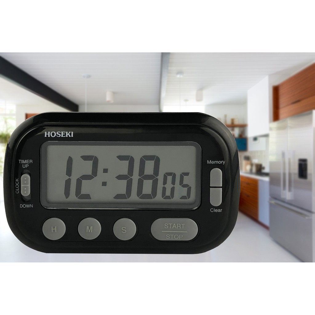 HOSEKI Magnetic Digital Timer (Countdown/up) with Clock function LCD ...