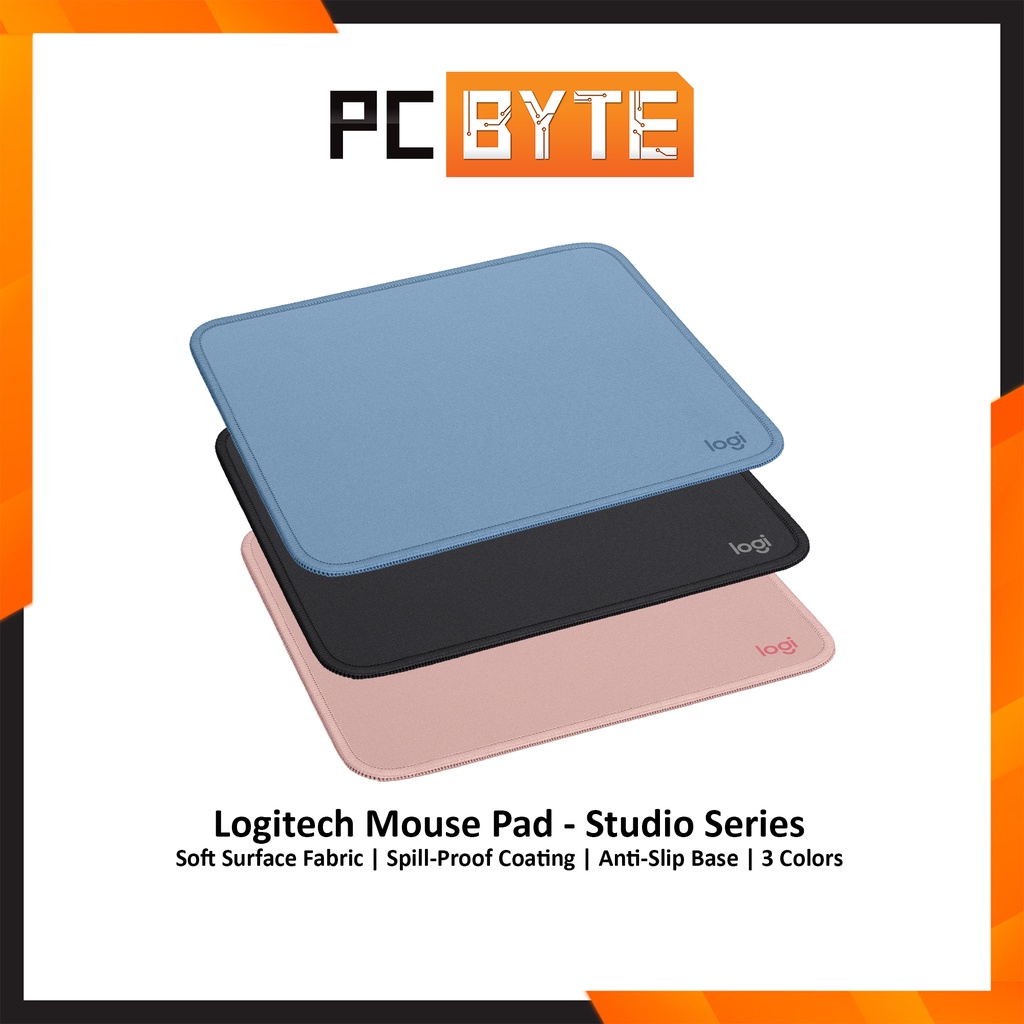 Logitech Mouse Pad - Studio Series (Soft Surface Fabric | Spill-Proof ...