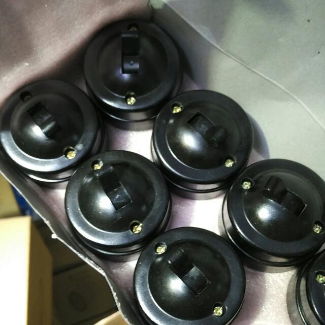 Old Style Light Switch, Brand New Ready Stock. Bakelite Old School ...