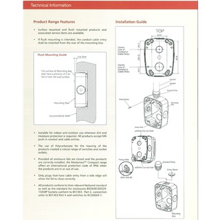 MK Masterseal™ Compact Weatherproof Switch Socket Outlet 13A, IP66 ...