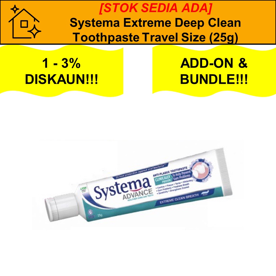 Systema Advance Toothpaste Travel Size - Extreme Clean Breath (25g ...