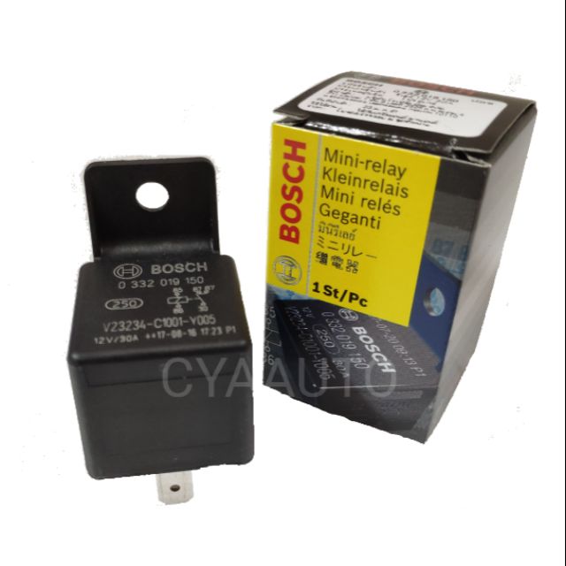 BOSCH Relay Bos 5 Pin 12V 30A | Shopee Singapore