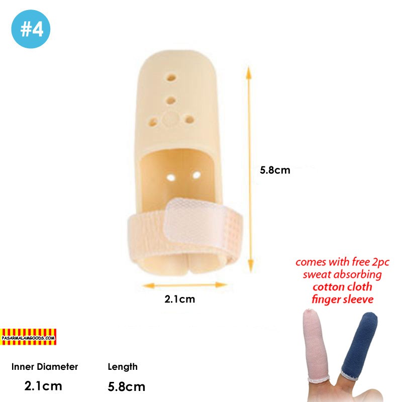 🇸🇬 Finger Splint Braces FREE FINGER SOCKS Pinky Slim Finger Plastic ...