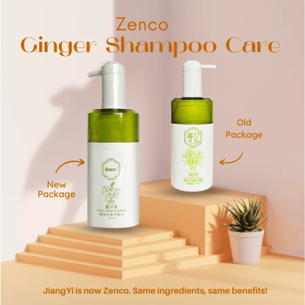Zenco Ginger Shampoo 500ml Anti Hair Loss/Promote Hair Growth/Hair Care ...