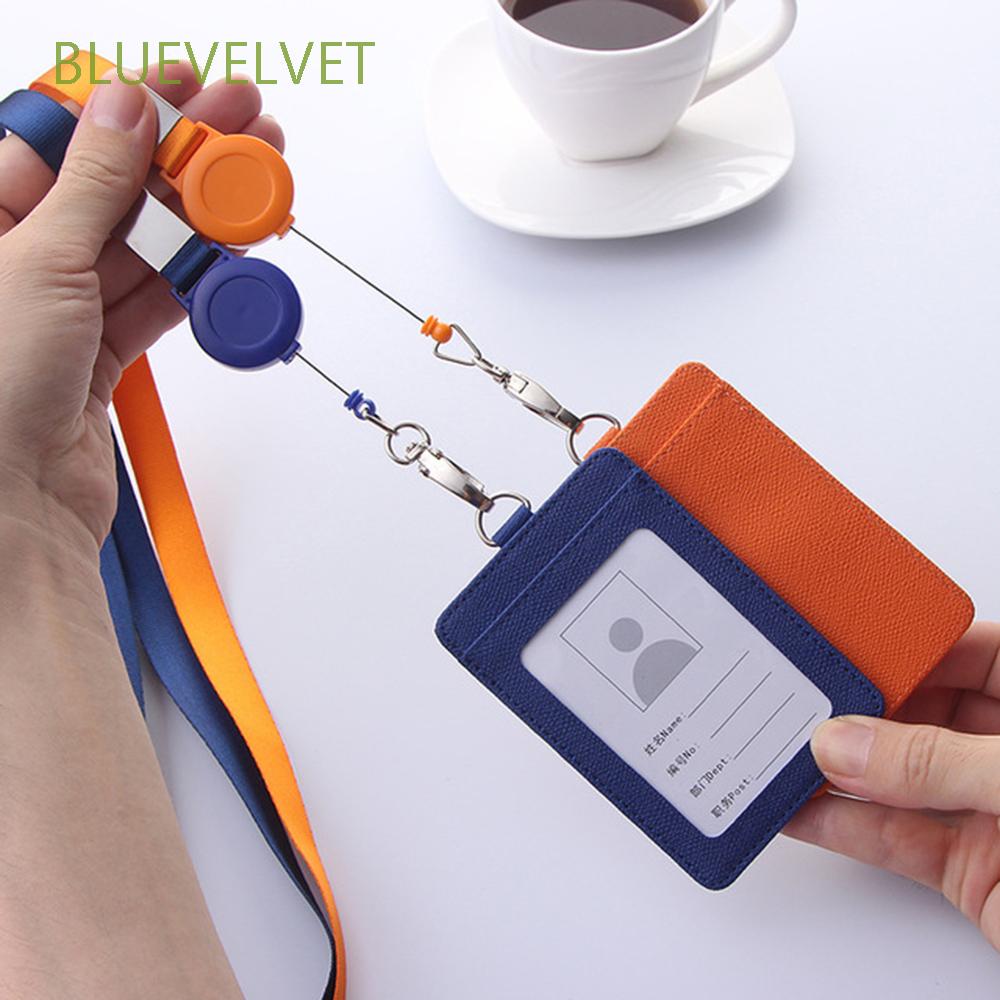 BLUEVELVET Portable Badge Holders With Reel Clip Unisex ID Holders With ...