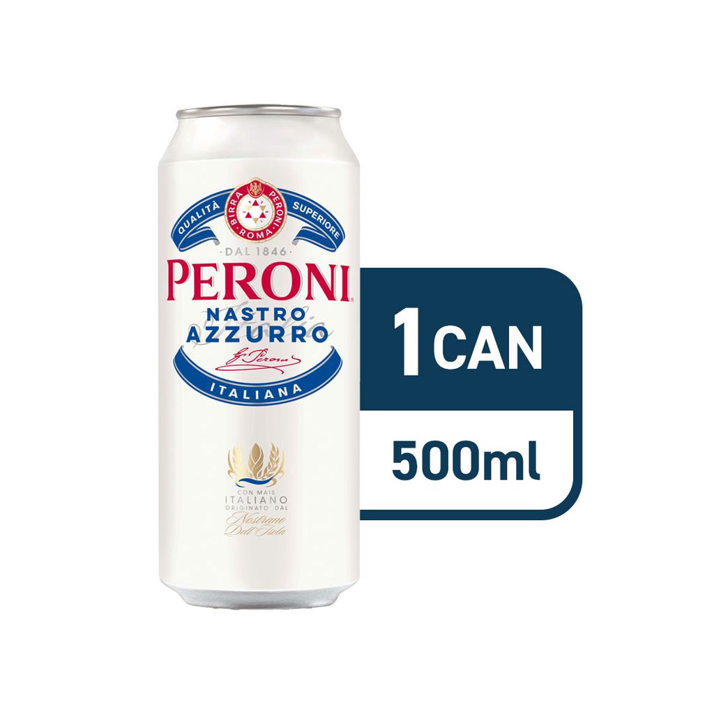 Peroni Nastro Azzurro Premium Beer Can (500ml) | Shopee Singapore