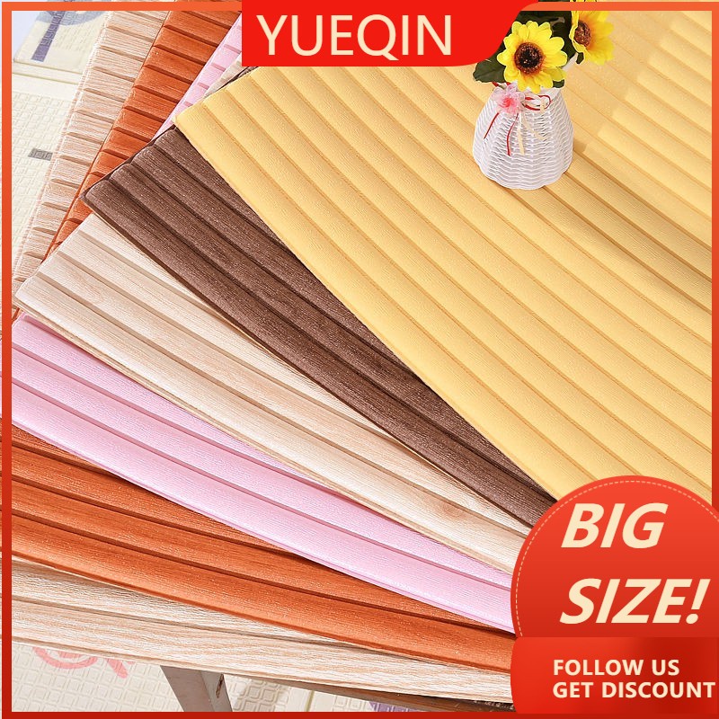 Ready stock 70x70cm 3D stripe Wall Stickers 8mm Thick PE Foam WallPaper ...